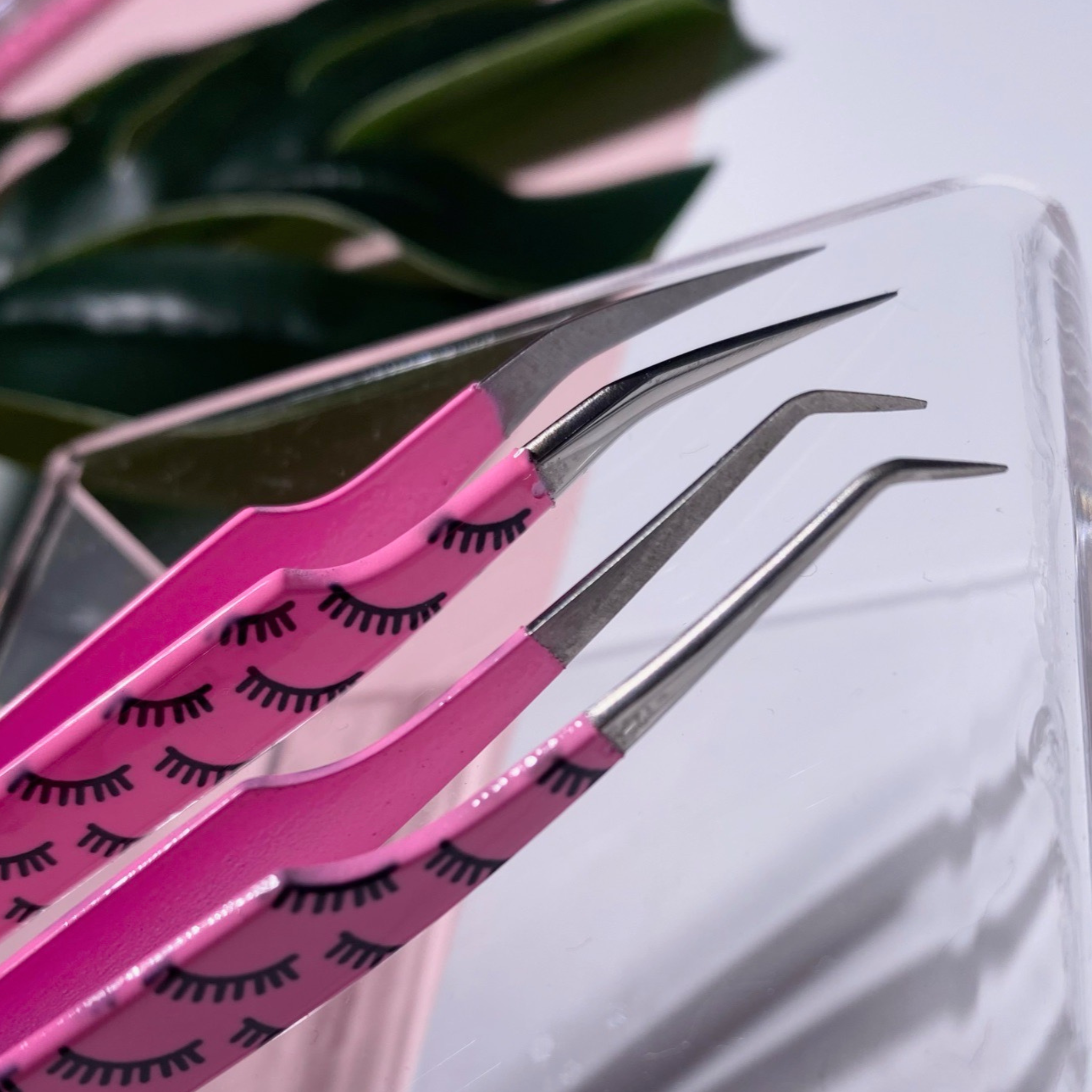 Hot Pink Lash Extension Tweezer Set | The Lash Store HQ